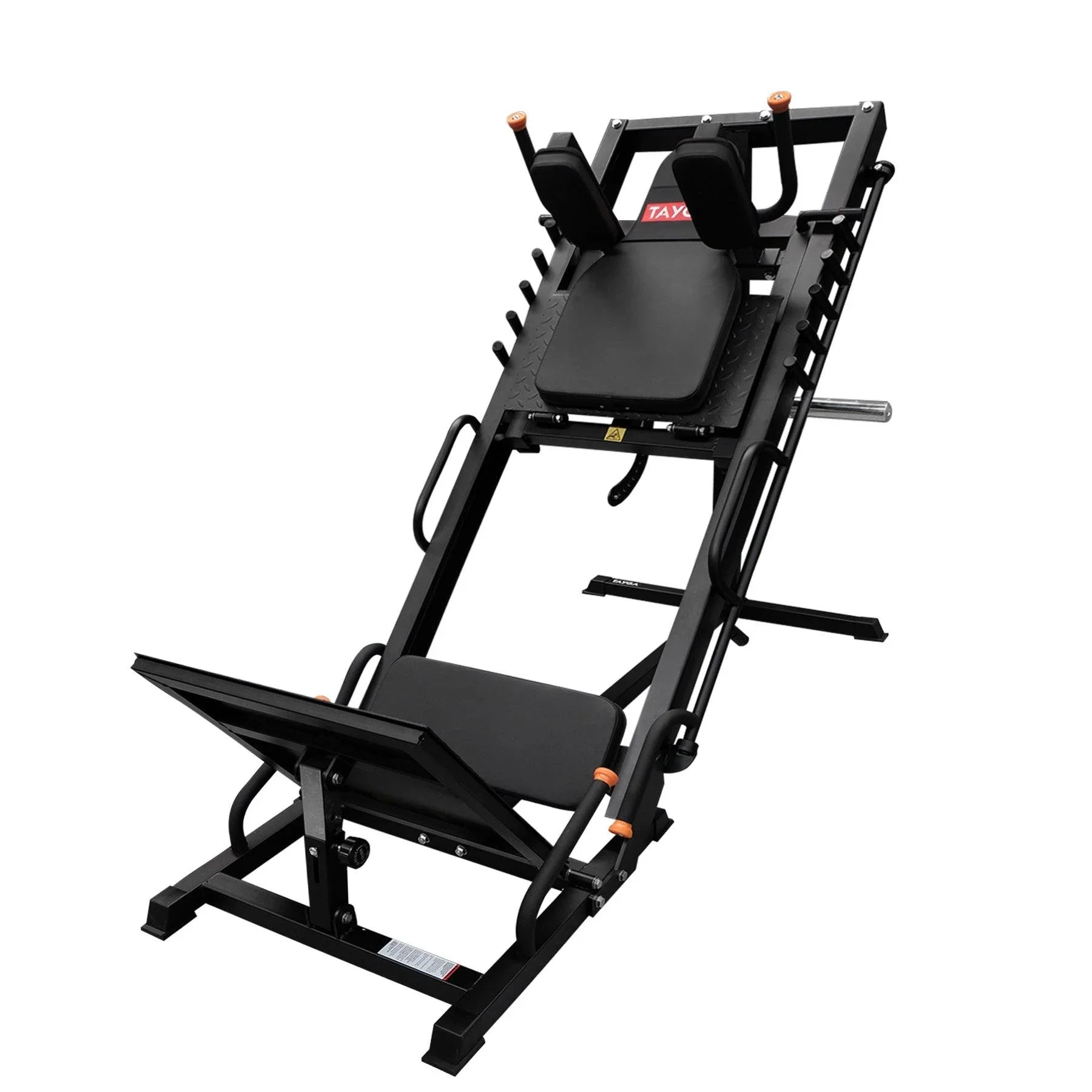 Hack Squat con Press inclinado – Tayga